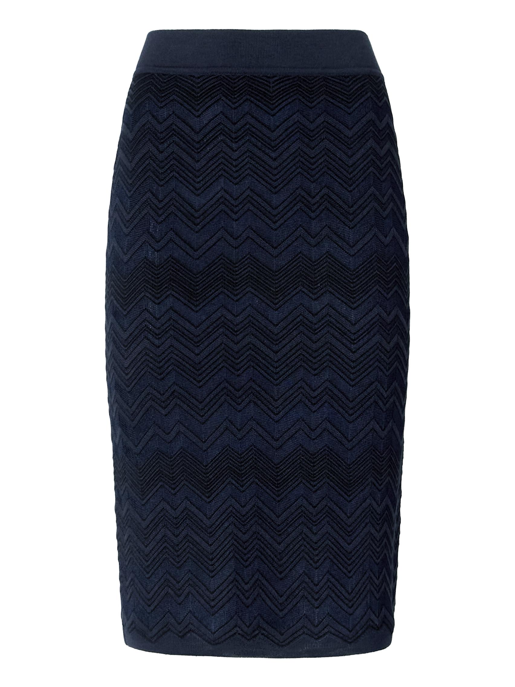 MISSONI Missoni Chevron Wool and Viscose Mini Skirt